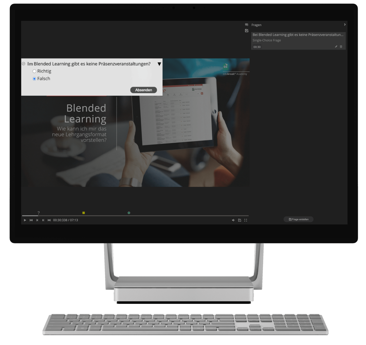 Moodle plugin for interactive university teaching - Interactive Video Suite